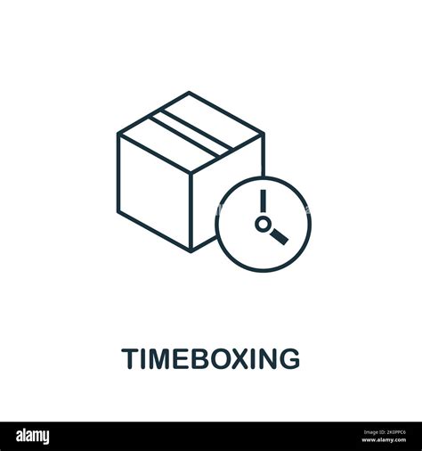 Timeboxing Icon Simple Element From Agile Method Collection Filled