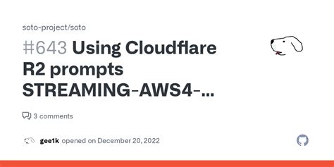 Using Cloudflare R2 Prompts Streaming Aws4 Hmac Sha256 Payload Not