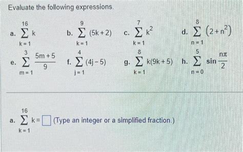 Solved Evaluate The Following Expressions A K K B Chegg