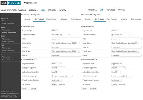 Configuration Ipsec And L2tp NetModule Router Wiki