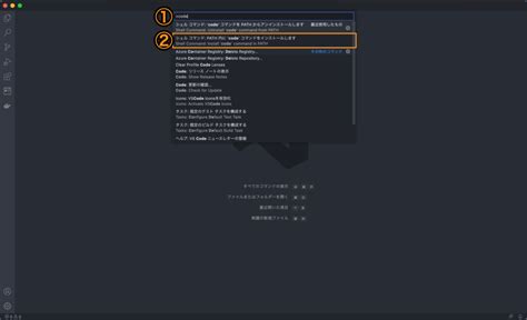 ターミナルからVScodeを起動させる方法 logsuke