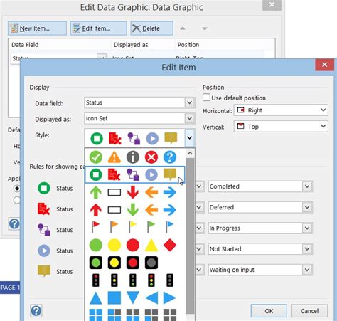 Custom Data Graphics In Visio 2013