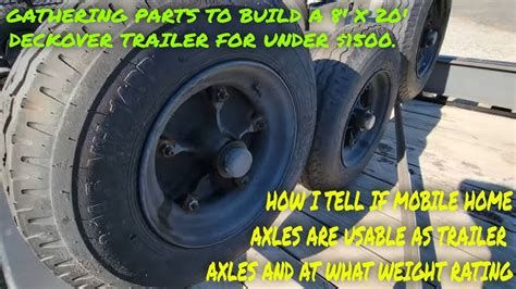 Mobile Home Trailer Axles