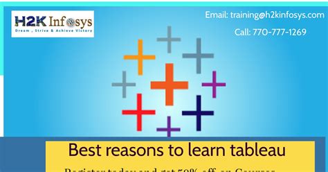 best reasons to learn tableau
