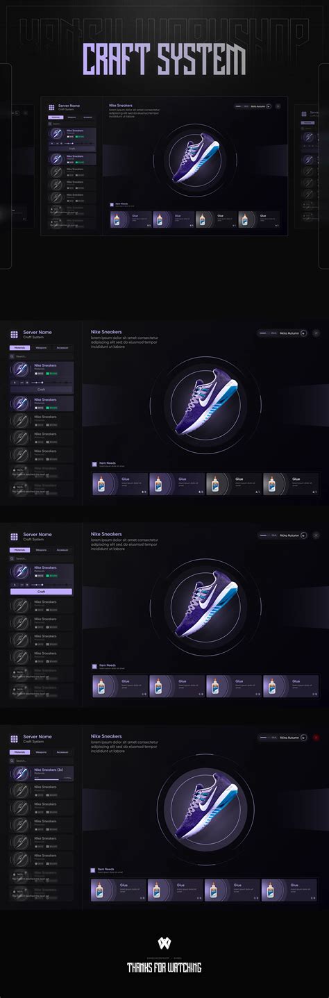 Fivem Craft System Ui Design Behance