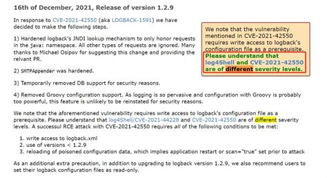 Logback 也爆漏洞了总结下最近log相关的几个漏洞 logback bug