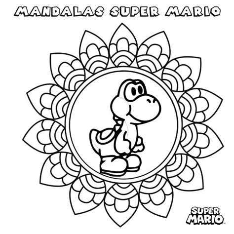 Nuevas Mandalas Colorea Y Diviertete Con Mario Bross Y Sus Amigos