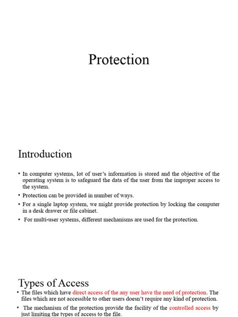 2 File Protection Pdf Computer File Access Control