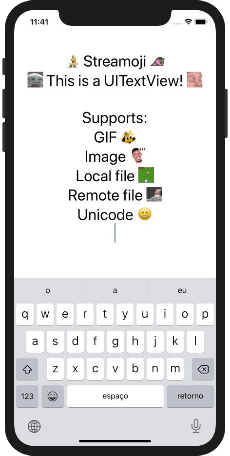 streamoji custom emoji library for ios uitextview