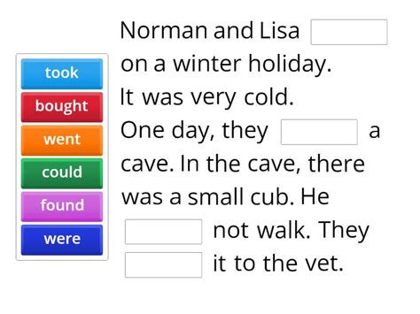 The Cub Complete The Sentence