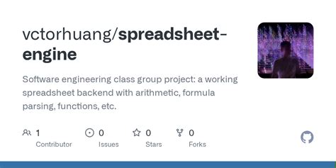 Github Vctorhuang Spreadsheet Engine Software Engineering Class Group Project A Working