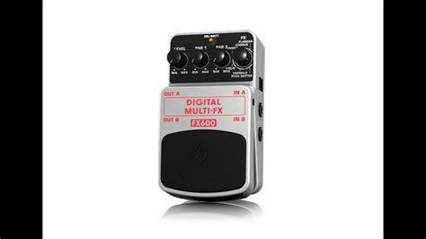 DIGITAL MULTI FX FX Digital Stereo Multi Effects Pedal YouTube