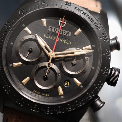Fastrider Black Shield Chronograph Black Dial Tudor Exclusive