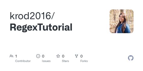 github krod2016 regextutorial