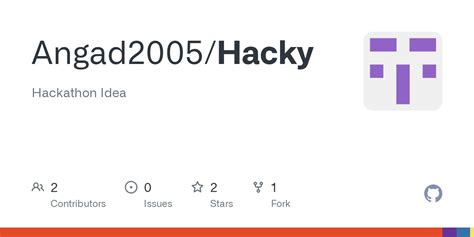 Github Angad2005hacky Hackathon Idea