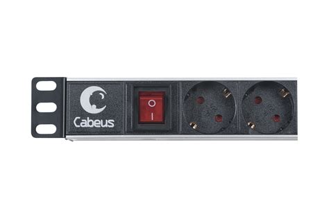 Блок евророзеток Cabeus горизонтальный, 8 розеток, 10 A, гнездо под ...