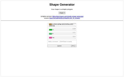 Shape Generator
