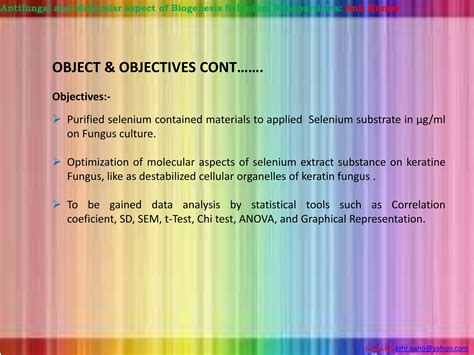 Anil Kumar Pptantifungal And Molecular Aspects Of Selenium Np Pptx
