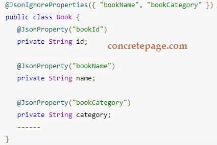 Jackson Jsonignore Jsonignoreproperties And Jsonignoretype