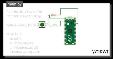 Button Pull Up Resistor Wokwi Esp32 Stm32 Arduino Simulator