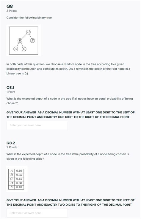 Solved Q8 3 Points Consider The Following Binary Tree In