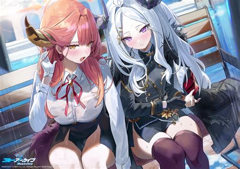 Hina And Aru Blue Archive Drawn By Freng Danbooru