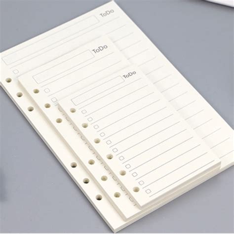 ☘️台灣現貨附發票☘️便宜手帳內頁 無印風 A5 A6 A7 6孔 活頁手帳內頁 離型紙 B5 9孔 活頁紙 筆記本補充 蝦皮購物