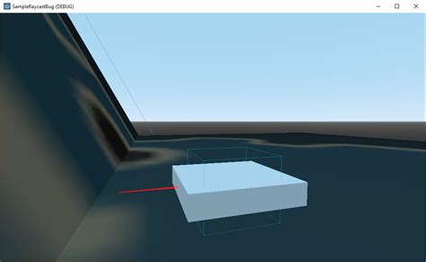 Visible Collision Shapes Debug For Raycast Node Stucks On Red Color