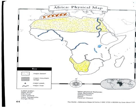 Africa Physical Features Map Quiz