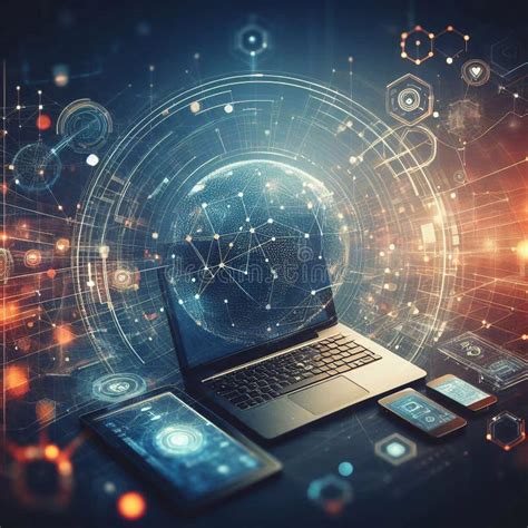 Internet Security System Concept Background Generative Ai Art Stock Illustration Illustration