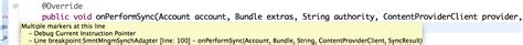 Android Samplesyncadapter Breakpoints Not Working Stack Overflow
