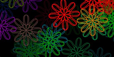 Dark Multicolor Vector Pattern With Abstract Shapes 2720564 Vector Art