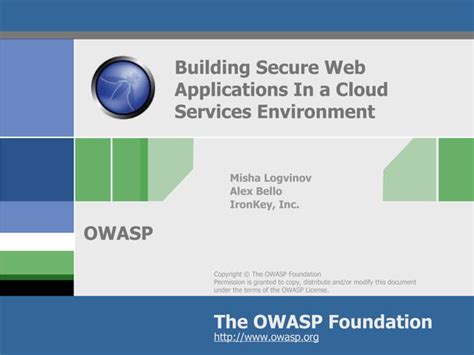 Owasp Building Secure Web Applications Ppt