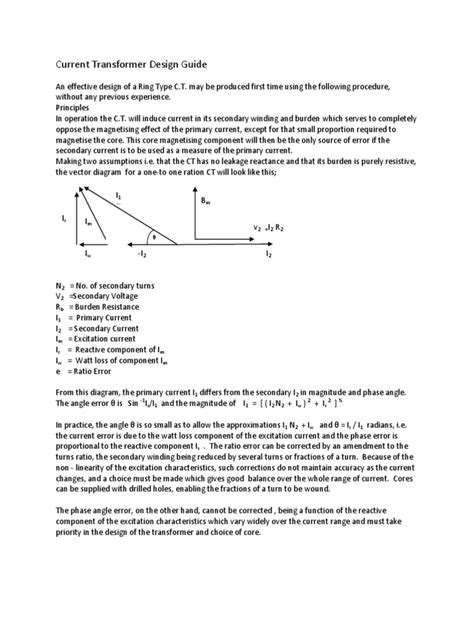 Current Transformer Design Guide Pdf