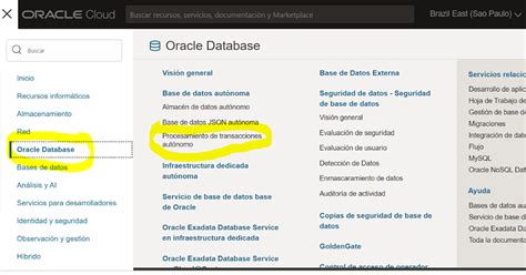 DBA Oracle Como Crear una Base de Datos Autónoma Para Procesamiento Transaccional