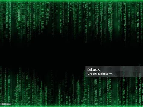떨어지는 밝은 섬광을 가진 녹색 숫자 매트릭스 스타일에서 추상 기술 배경입니다 0에 대한 스톡 벡터 아트 및 기타 이미지 0 Html 가상현실 Istock