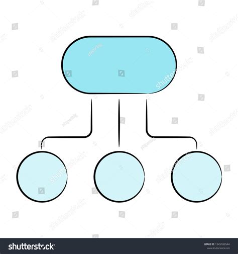 Blue Process Diagram Hierarchy Chart Presentation Image Vectorielle De Stock Libre De Droits
