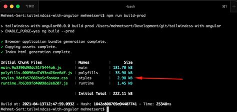 tailwind css i angular ile kullanmak