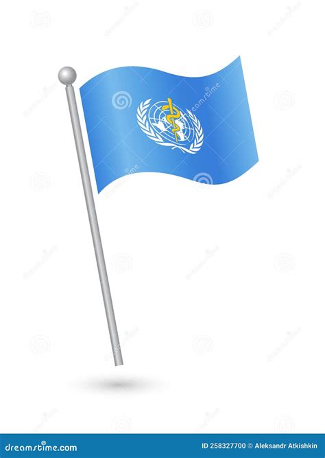 World Health Organization Flag Editorial Image Illustration Of