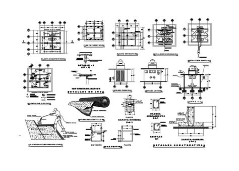 Elevation And Plan Detail Of Sanitary Block 2d View Layout File In Dwg Format Artofit