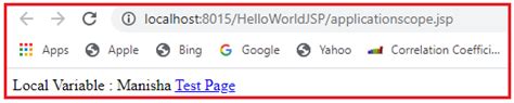 Jsp Scopes Page Request Session And Application Dot Net Tutorials