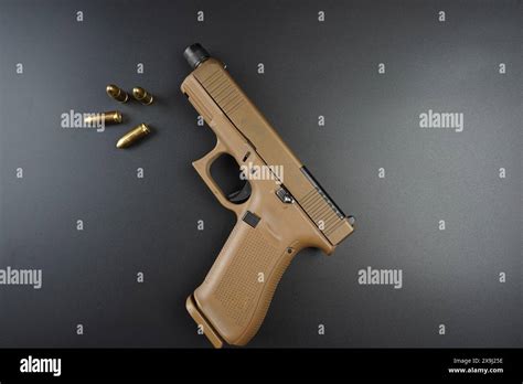 Glock 19X 9MM Semi Auto Pistol Threaded Barrel Suppressor Stock Photo Alamy