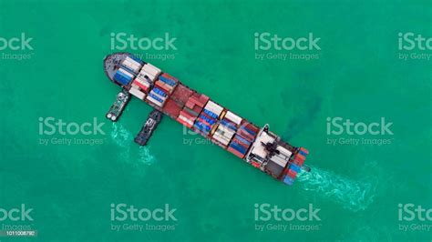 조감도 화물선 또는 컨테이너 가져오기 내보내기 및 교통 배경에 대 한 건설 기계류에 대한 스톡 사진 및 기타 이미지 건설 기계류 공중 뷰 국제 금융 Istock