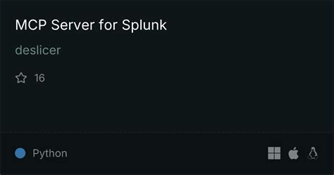 Schema Mcp Server For Splunk Glama