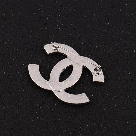 Cc Brooch Pin Silver