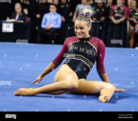 March 31 2022 Arizona States Hannah Scharf Performs Her Floor