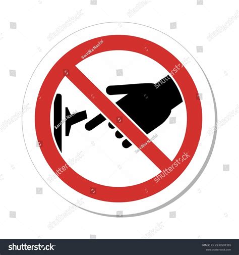 Iso Prohibition Sign Do Not Switch Stock Vector Royalty Free Shutterstock