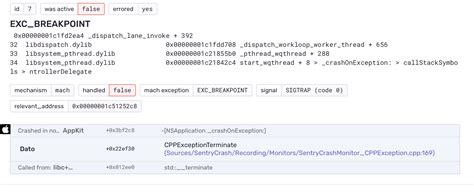C Exception Is Not Nicely Displayed As Stack Lines In The Ui · Issue 1562 · Getsentrysentry