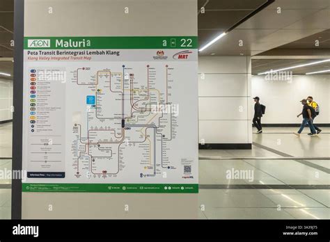 A Map Of The Bukit Bintang Mrt Station Located In Kuala Lumpur