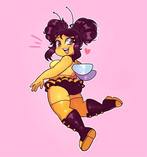 Rule 34 Antennae Anthro Artkett1412 Bee Bee Girl Benny Bee Bug Butt Chubby Chubby Female Hair